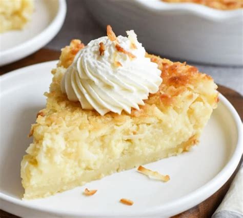 Coconut Custard Pie Udderly Delicious