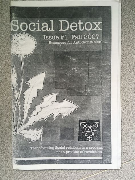 Social Detox Issue 1 Resources For Anti Sexist Men Rebel Hearts