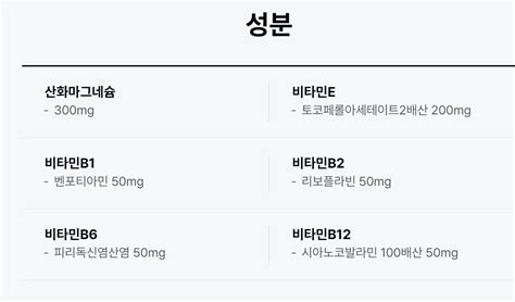 마그비액티브정 성분 효능 효과 복용법 부작용 약국 가격 비교