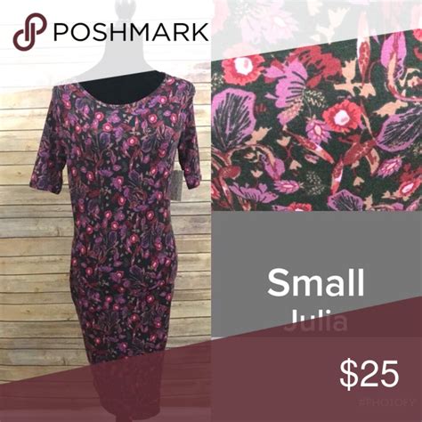 Lularoe Julia Dress Fitted Knee Length Dress