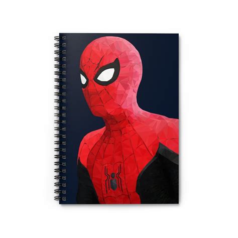 Spider Man Spiral Notebook Ruled Line Etsy