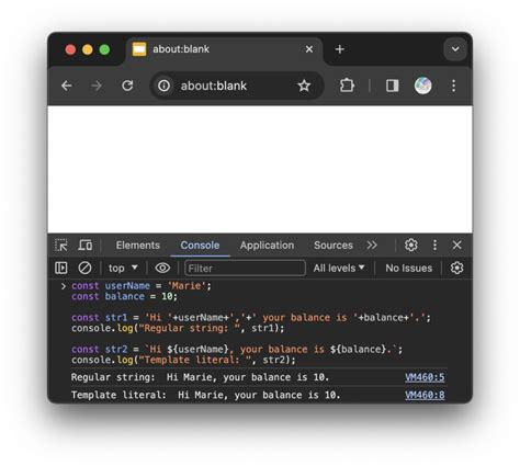 자바스크립트 템플릿 리터럴백틱 사용 방법 Javascript