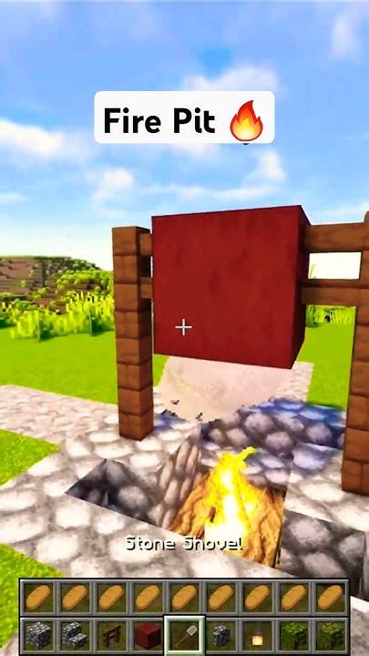 Minecraft Fire Pit 🔥 Build Idea And Tutorial Minecraft Youtube