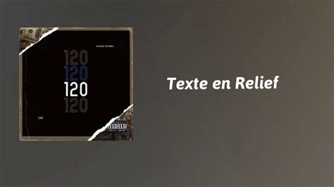 E20 Texte En Relief Clip Officiel 2020 Youtube