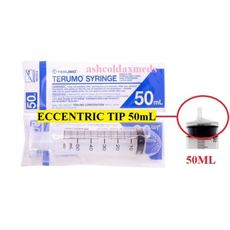 Terumo Cathetereccentric Tip Syringeluer Lock Tip 50ml 1s Terumo