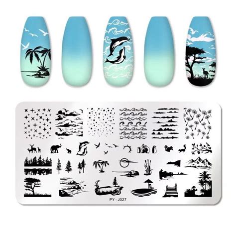 แผ่นปั้ม ลายเล็บ แผ่นเหล็กปั้มลาย (แบบสี่เหลี่ยมยาว) PY-J15-25 | Lazada ...