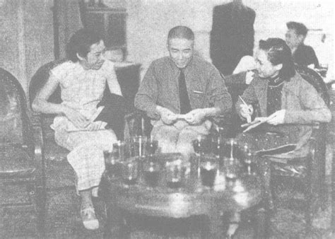 著名剧作家田汉 中 与文艺界人士商讨抗日宣传工作 中国抗日战争 图片