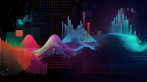 abstract graphical digital data on dark background neural network