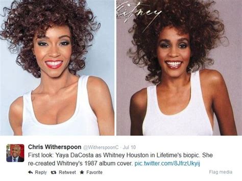Check Out Yaya Dacosta As Whitney Houston Photos Daytime Confidential
