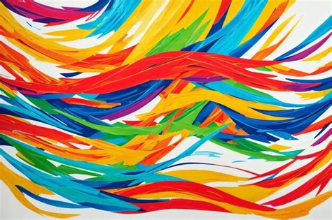 Premium Ai Image Colorful Lines