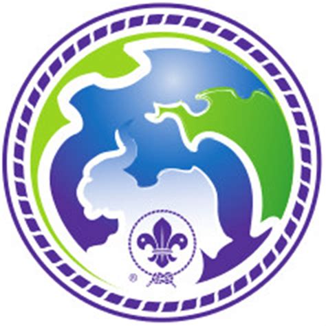 Venturer And Rover Badge World Scout Environment Programme Purple Scouts Direct