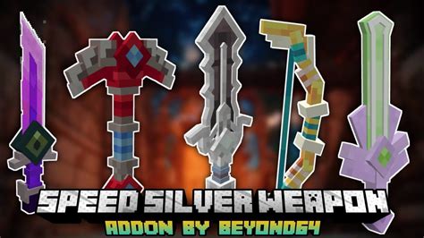 Mod Minecraft Pe 3d Weapons Speed Silver Weapon Addon Minecraft Pe