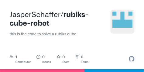 Github Jasperschafferrubiks Cube Robot This Is The Code To Solve A
