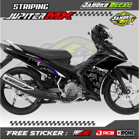 Jual STRIPING VARIASI YAMAHA JUPITER MX OLD STICKER LIST MOTOR