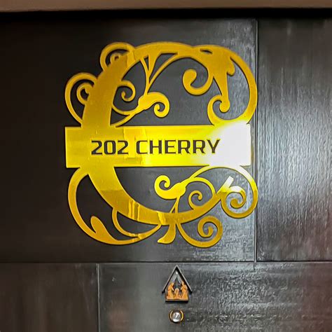 Buy Fancy Design Sign Symbol A Nameplate Golden Aluminium Monogram
