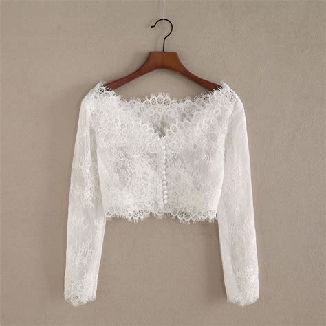 White Off Shoulder Crop Lace Top White Floral Embroidery Wedding Tops