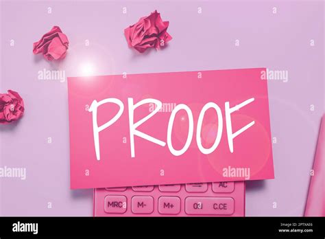 Signe Textuel Montrant La Preuve La Preuve De Concept D Internet Ou L