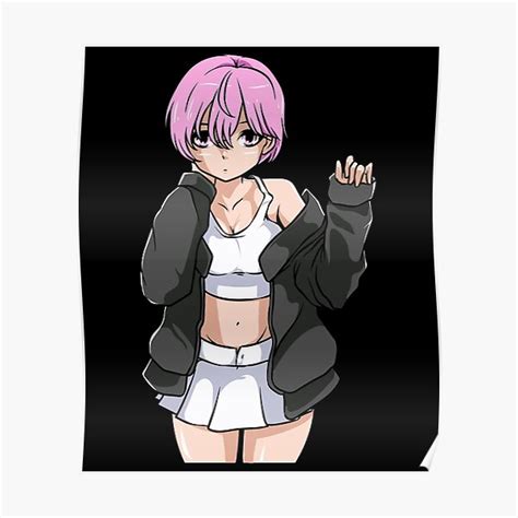 Cute Anime Girl Kawaii Waifu Senpai Japanese Poster By