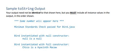 solved instructions write a java class named bird to meet