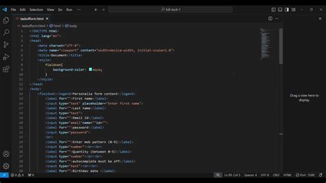 created a dynamic html form with input types vamsi aggi posted on the