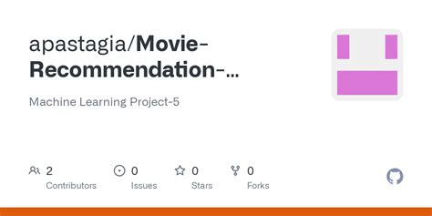 Github Apastagia Movie Recommendation System Machine Learning Project
