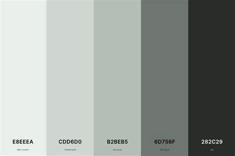 25 Best Gray Color Palettes With Names And Hex Codes Creativebooster