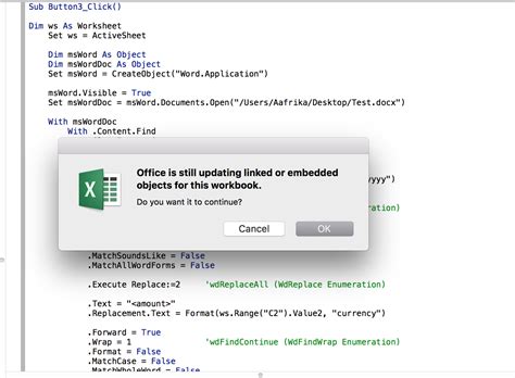Stopping Linkedembedded Objects Excel Vba Stack Overflow