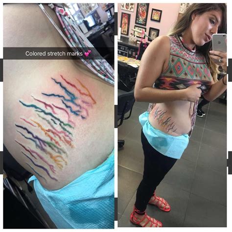16 Stunning Stretch Mark Tattoos That Will Make You Love Your Body