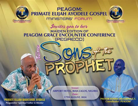 Primate Ayodele To Hold Maiden Edition Of Ministers Conference In