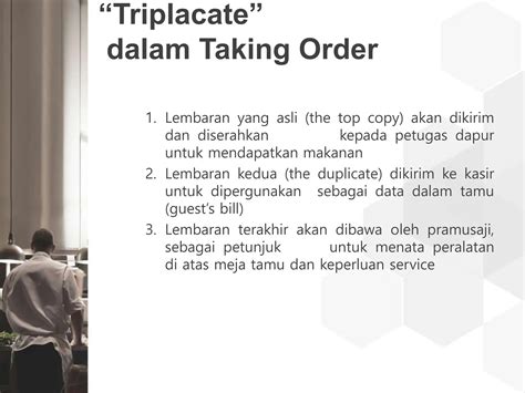 Pelayanan Makan Dan Minum Sub Taking Order Pptx
