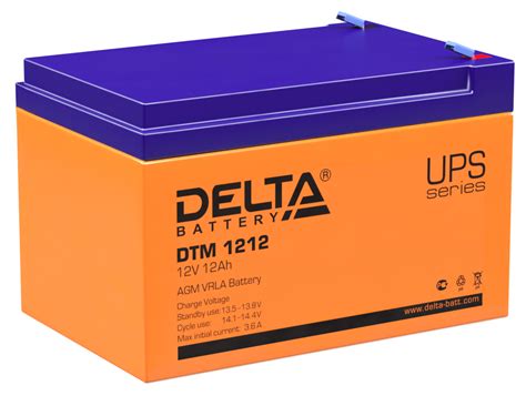 Купить DELTA battery DTM 1212 ∙ Аккумулятор 12В 12 А∙ч за 4770 руб. - в ...