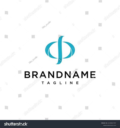 Letter Io Logo Design Vector Template Stock Vector Royalty Free