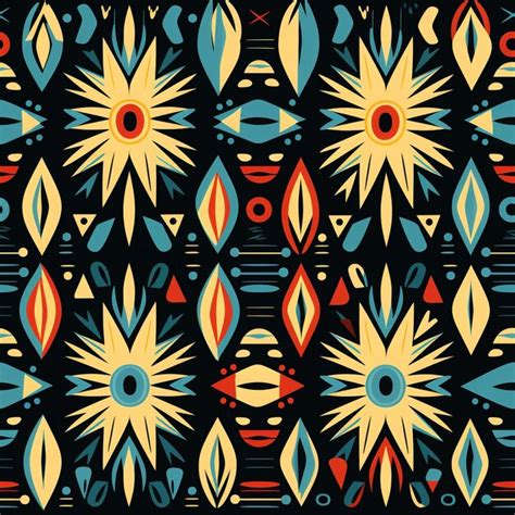 Premium Ai Image Boho Seamless Pattern