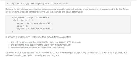 Solved 206 Program 5 Vector Class Objectives • Design A