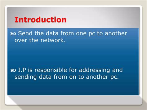 Internet Protocol Ppt