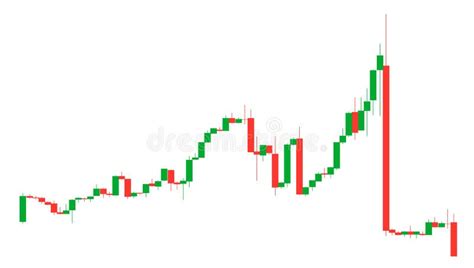 trading chart stock market candlestick graph stock vector