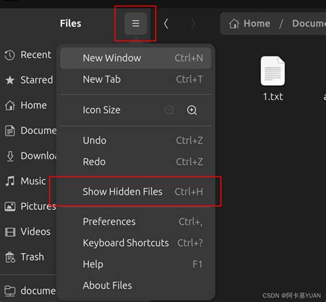 Ubuntu 显示隐藏的文件ubuntu显示隐藏文件 Csdn博客