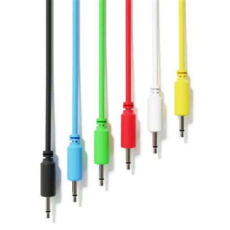 Mono Modular Cables Ts 3 5mm 1 8 Inch Patch Synth Synthesizer Eurorack 6 Pack Audio