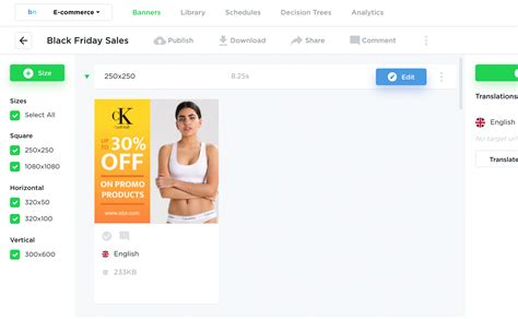 auto resize multiple sizes for html5 ads bannernow