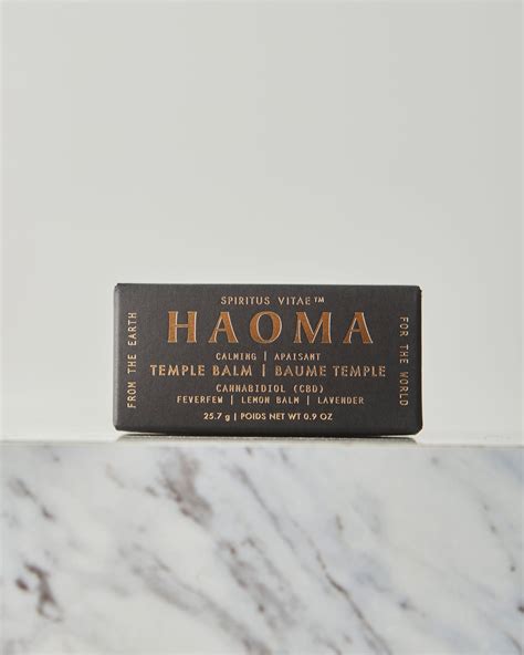 Haoma Calming Temple Balm Glasswing