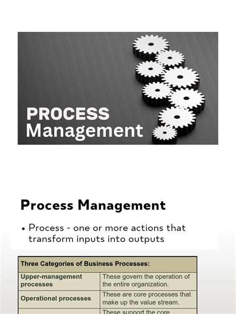 process management pdf system