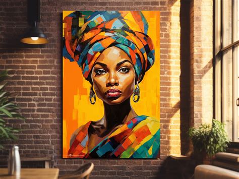 African Women Wall Art Black Woman Art Digital Wall Art Printable Wall