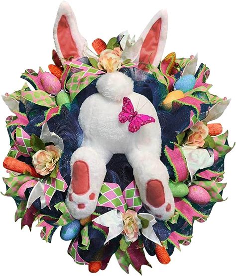 Corona De Conejo De Pascua Corona De Conejo Ladrón Con Orejas De