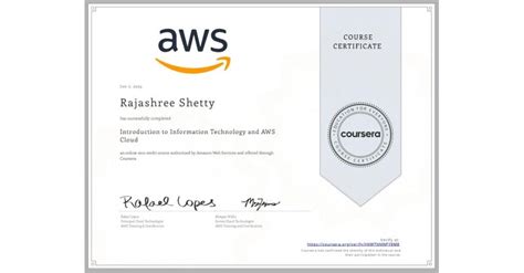 Aws Cloudcomputing It Certification Lifelonglearning Coursera