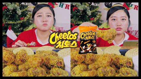 Homemade Cheetos Fried Chicken Recipe Mukbang Keemi★ Youtube
