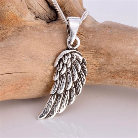 Angel Wing Silver Necklace Imaginarium Glastonbury