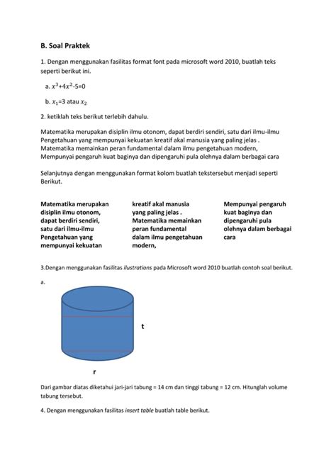praktek word pdf