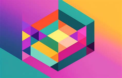 Premium Ai Image Abstract Background With Colorful Geometric Shapesillustration For Your