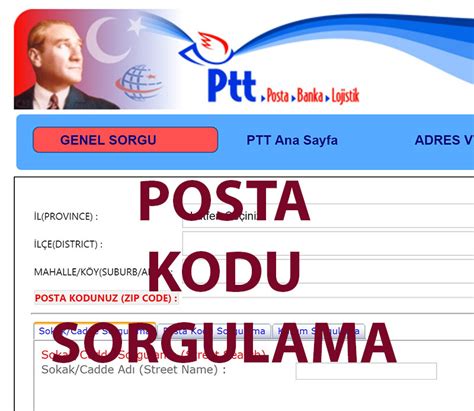 Posta Kodu Sorgulama Hemen Sorgulama