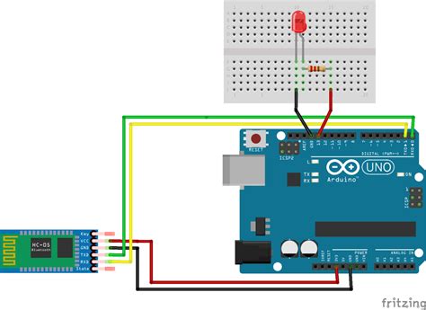 Remote Controlled Led Using Hc 05 Bluetooth Arduino And Mobile Phone App 8 Steps Instructables